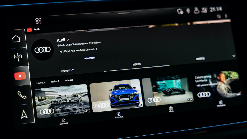 Audi führt YouTube in Infotainmentsystemen ein: Ein neues Zeitalter des ...